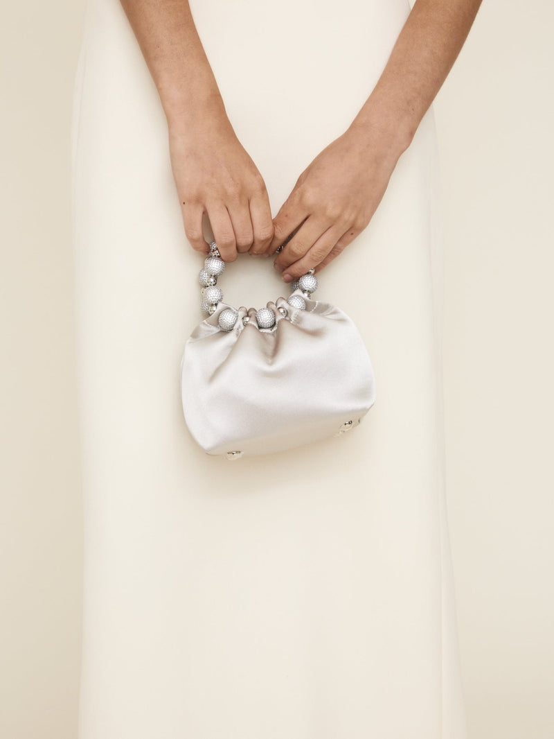 Mini Silver Diamond Handbag - Verafied New York