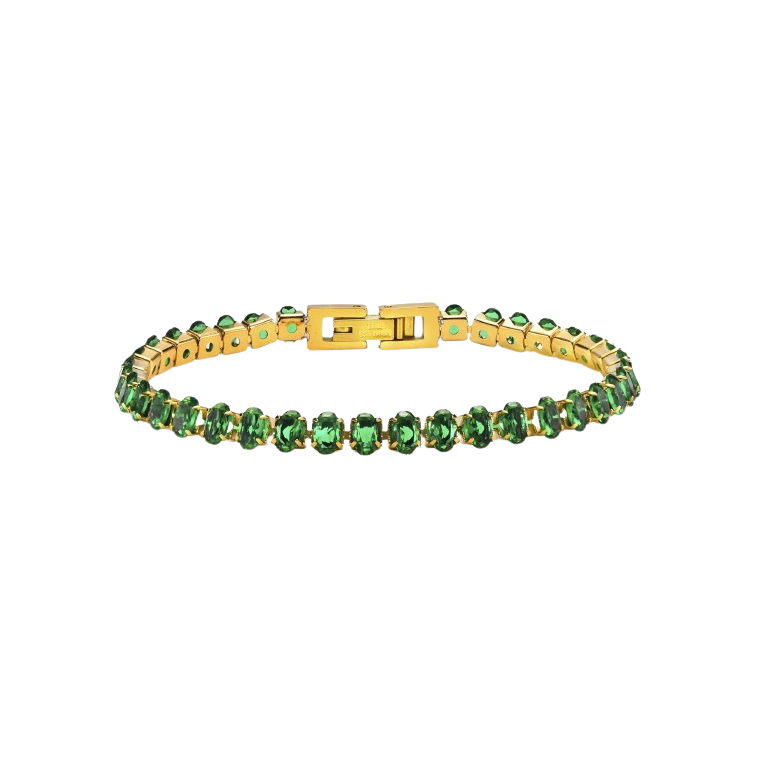 Green Emerald Bracelet- Verafied New York