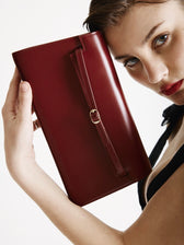 Dark Cherry Shoulder Purse Handbag - Verafied New York