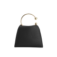 Mini Black Ring Handle Shoulder Bag - Verafied New York